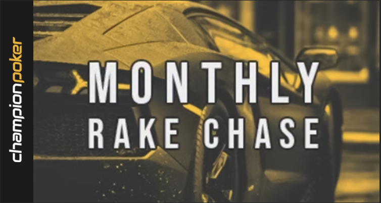 Rake Chase en ChampionPoker - Gana hasta €10,000 mensualmente