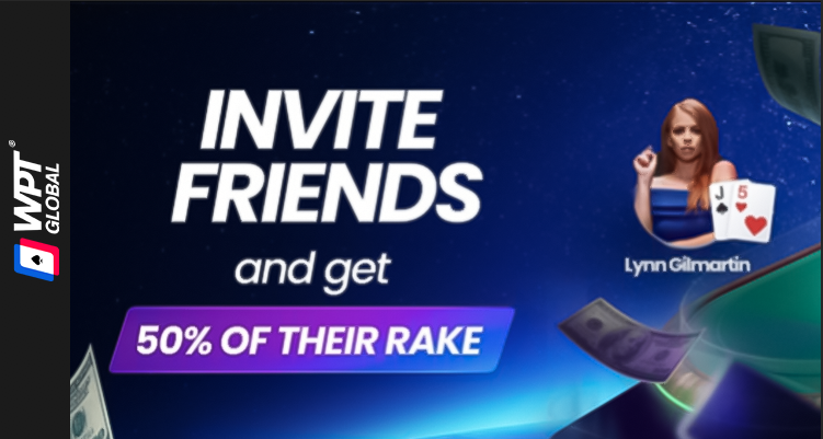 Recibe recompensas por invitar a un amigo a WPT